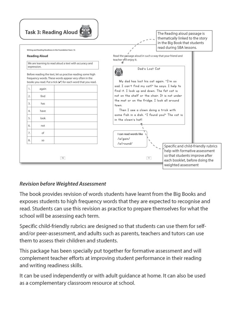 Primary 1 English Writing and Reading Readiness in the Foundation Years ...