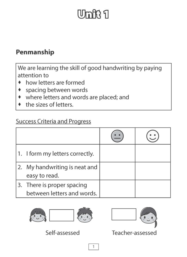 Primary 1 English Writing and Reading Readiness in the Foundation Years ...