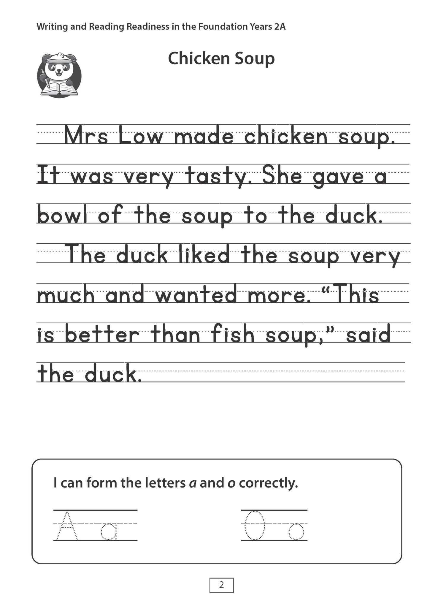 Primary 2 English Writing and Reading Readiness in the Foundation Years ...