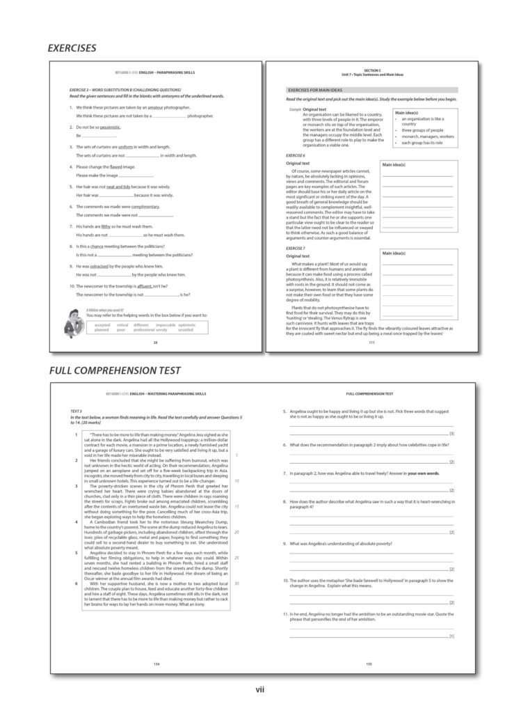 Key Guide O-Level English: Mastering Paraphrasing Skills (Second ...