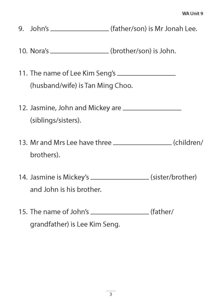 Primary 1 English Weighted Assessments in Vocabulary 1B - CPD Singapore ...