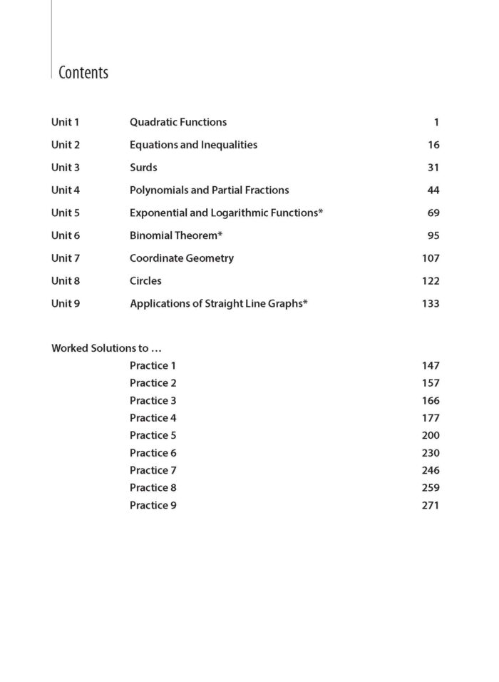 Key Guide O-Level Additional Mathematics Key Concepts, Worked Examples ...