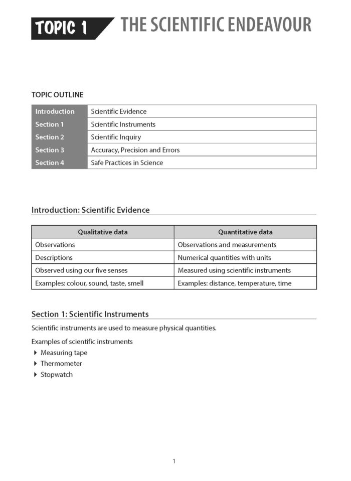 Complete Guide Secondary One Science - CPD Singapore Education Services Pte Ltd