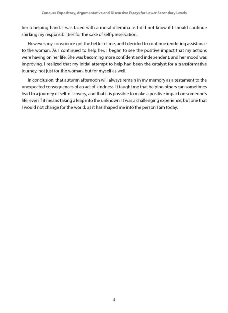 Conquer Expository, Argumentative and Discursive Essays for Lower ...