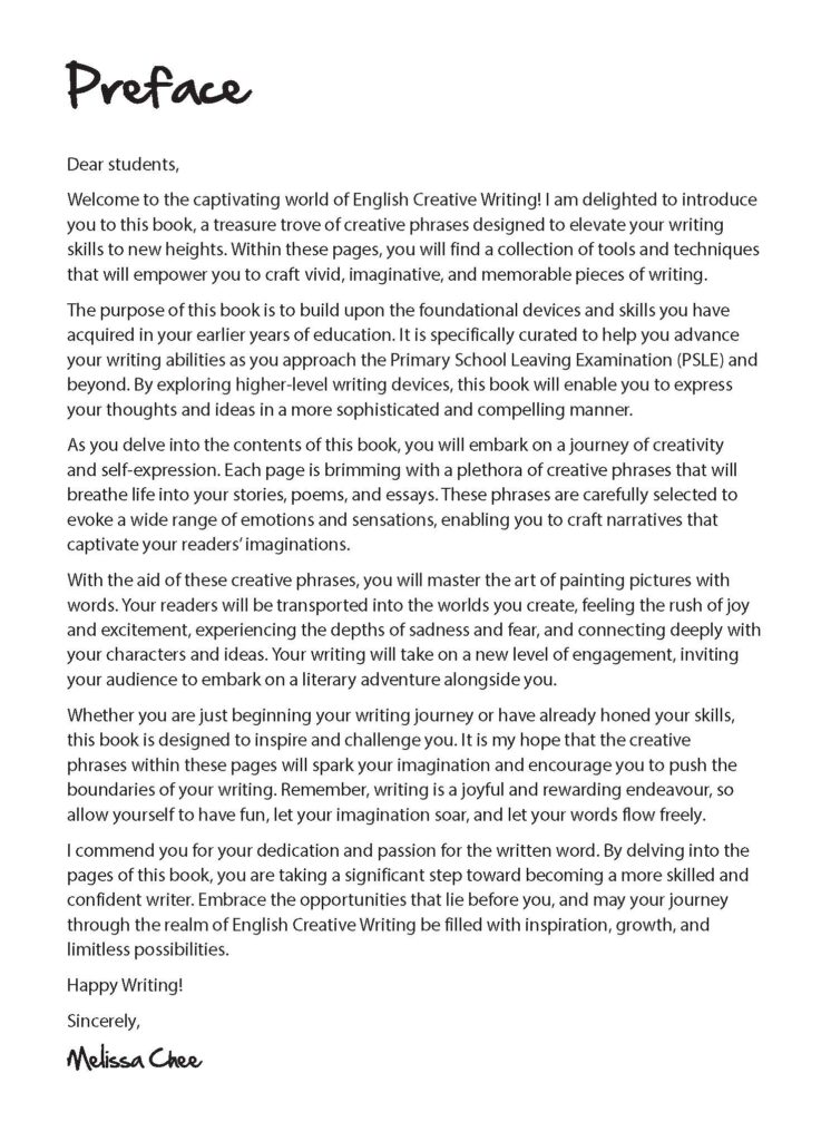 Phrases for Creative Writing – Scoring AL1 in PSLE English Compositions ...