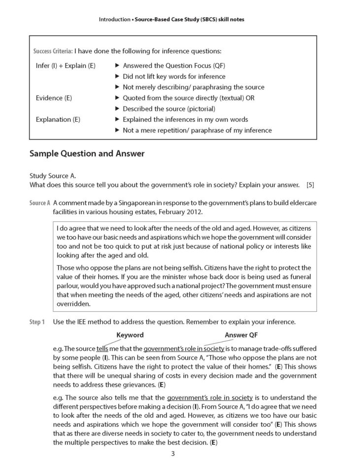 Social Studies SBCS & SRQ Guide Secondary 3 - CPD Singapore Education ...