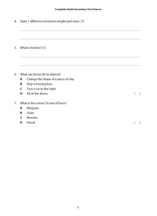 Complete Guide Secondary Two Science - CPD Singapore Education Services ...