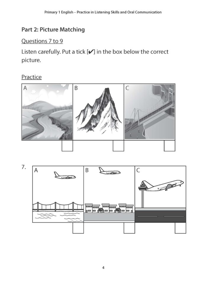 Primary 1 English Practice in Listening Skills and Oral Communication ...