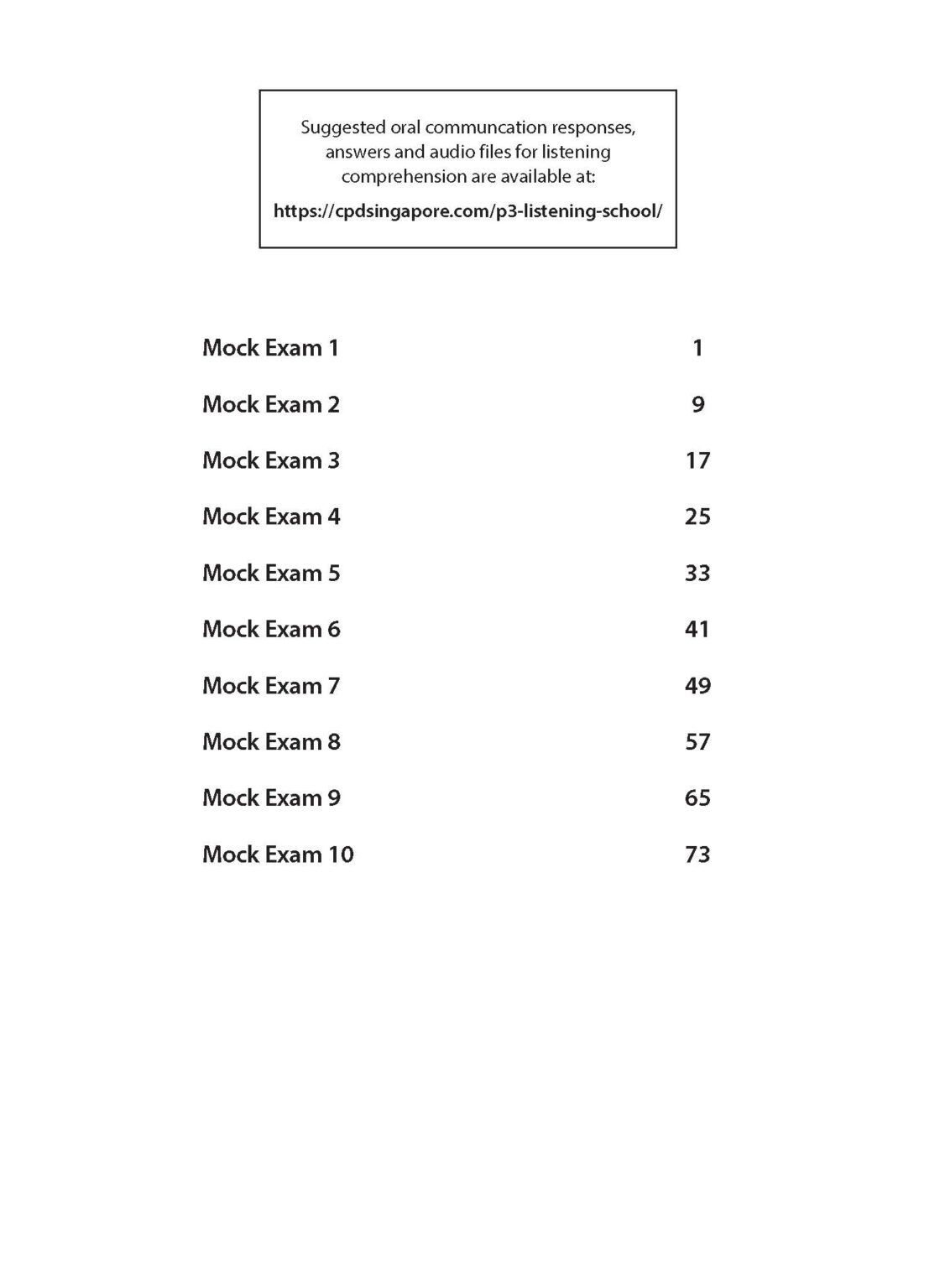Primary 3 English Practice in Listening Comprehension and Oral ...