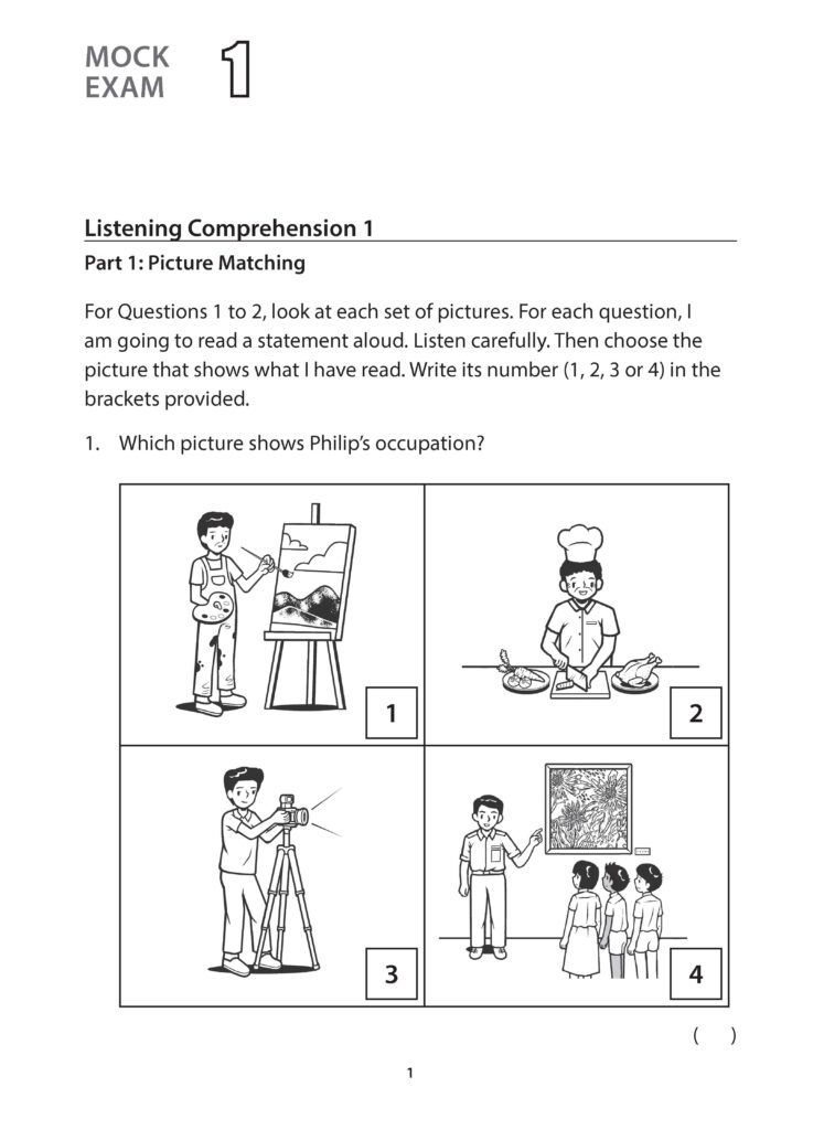 Primary 3 English Practice in Listening Comprehension and Oral ...