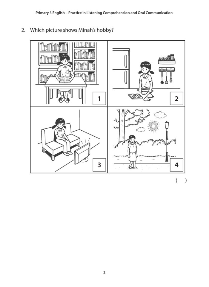 Primary 3 English Practice in Listening Comprehension and Oral ...