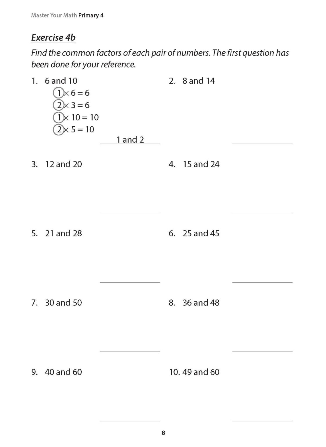 Master Your Math Primary 4 - CPD Singapore Education Services Pte Ltd