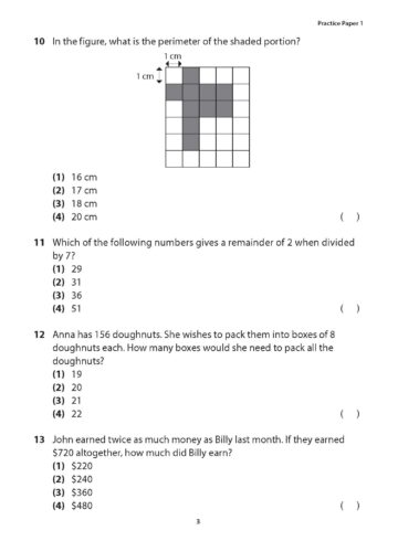 Primary 3 Mathematics Practice Papers (Second edition) - CPD Singapore ...