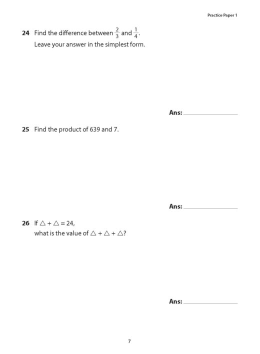 Primary 3 Mathematics Practice Papers (Second edition) - CPD Singapore ...