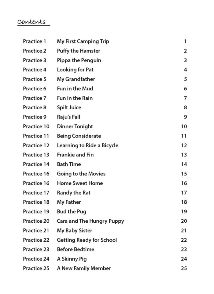 K2 To Primary 1 English Reading Comprehension Targeted Practice ...