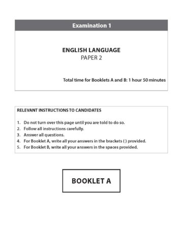 Primary 5 English Practice Papers Second Edition - CPD Singapore ...