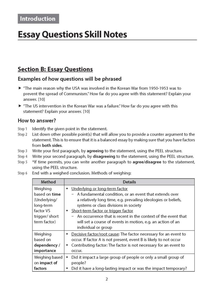 History Elective Essay Guide Secondary 4 - CPD Singapore Education ...