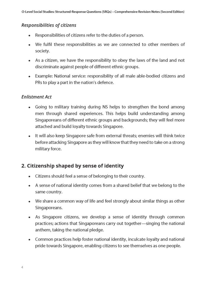 O-Level Social Studies Structured-Response Questions (SRQs ...