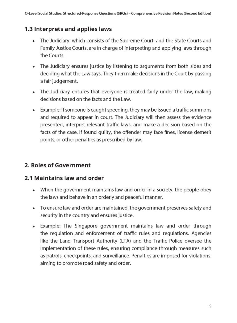 O-Level Social Studies Structured-Response Questions (SRQs ...