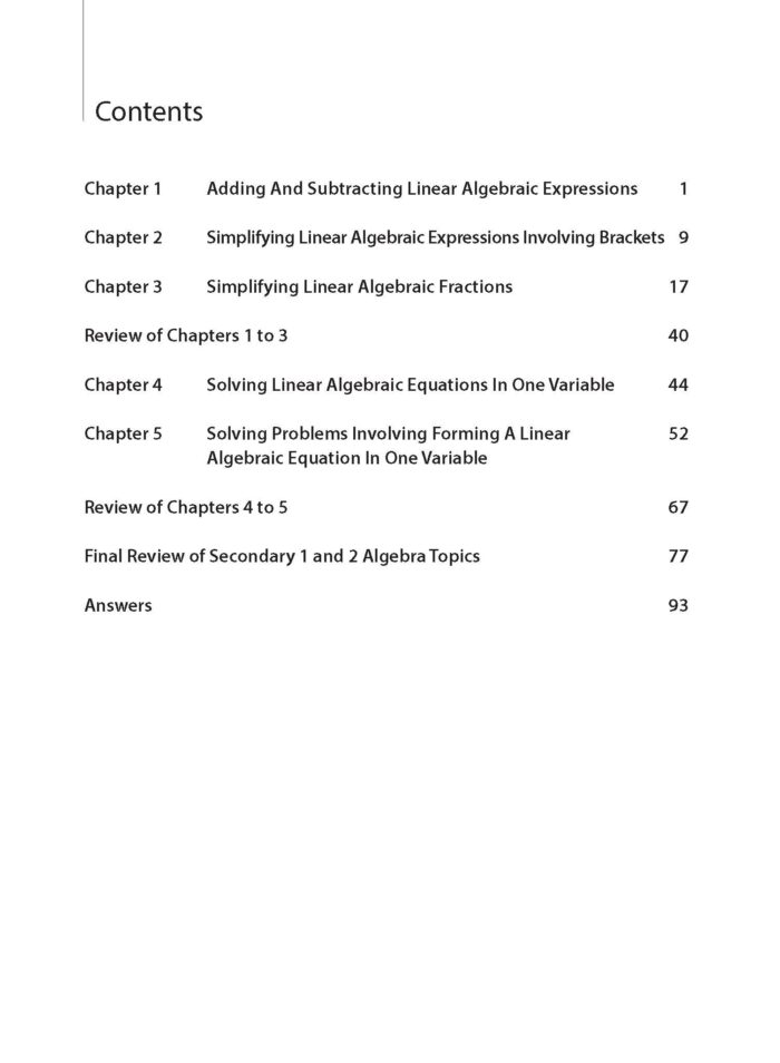 Mathematics Buddy Secondary Two (G1): Step-by-step Algebra - CPD ...