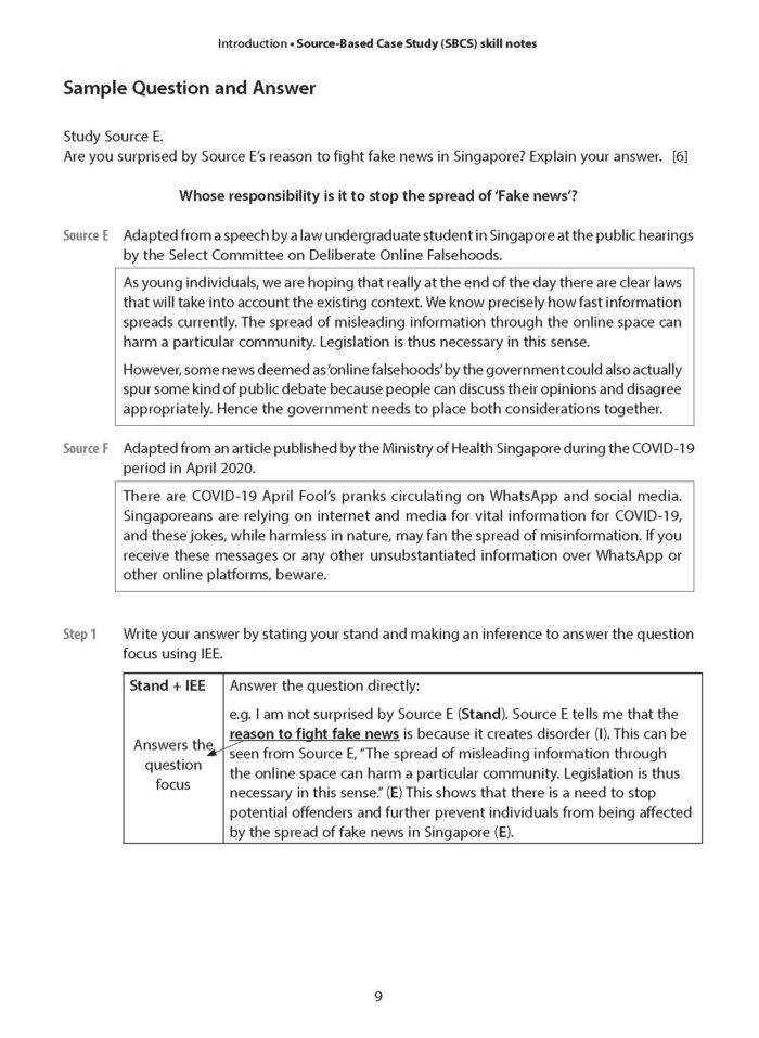 Social Studies SBCS & SRQ Guide Secondary 4 - CPD Singapore Education ...