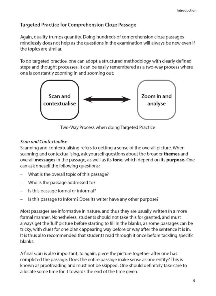 Upper Primary English Intensive Practice – Comprehension Cloze Third ...