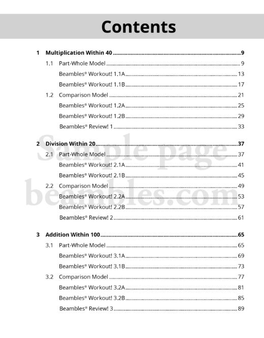 Beambles Mathematics Step-By-Step Bar Model Method Primary 1 Book 2 ...