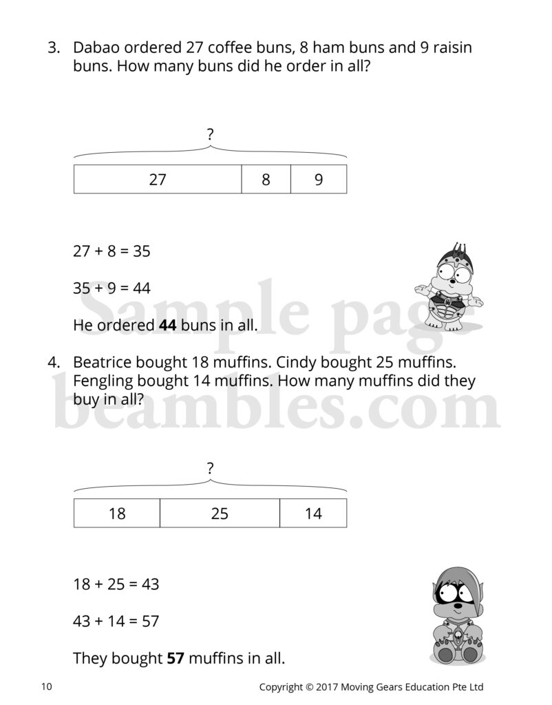 Beambles Mathematics Step-By-Step Bar Model Method Primary 2 Book 1 ...