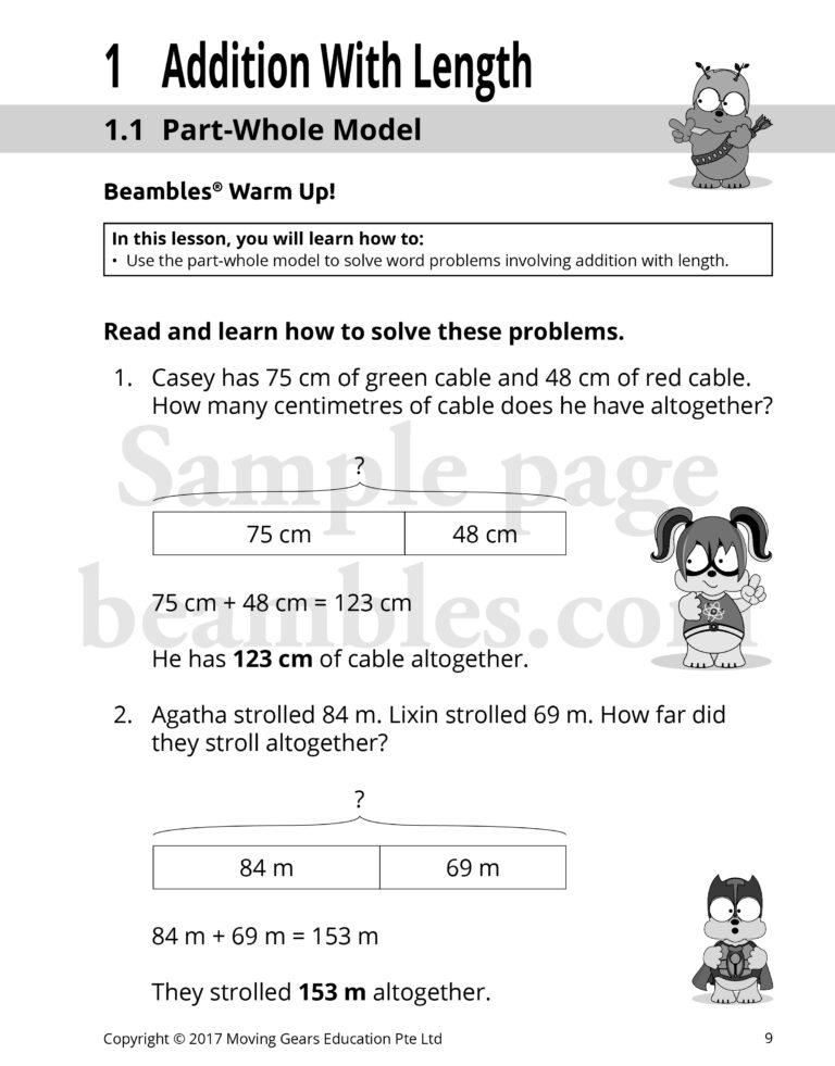 Beambles Mathematics Step-By-Step Bar Model Method Primary 2 Book 2 ...