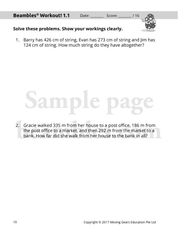 Beambles Mathematics Step-By-Step Word Problems Primary 3 Book 2 - CPD ...