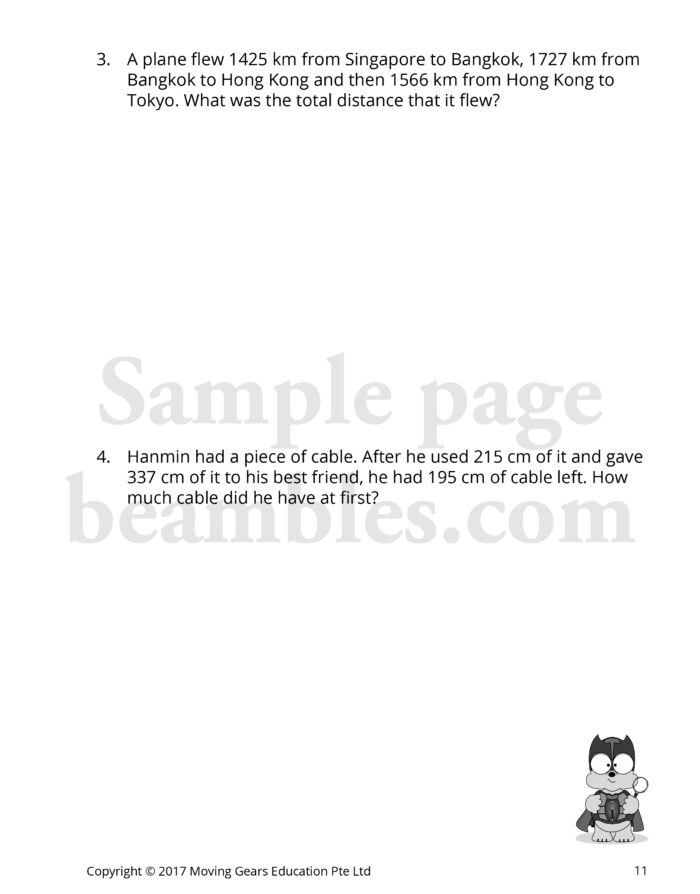 Beambles Mathematics Step-By-Step Word Problems Primary 3 Book 2 - CPD ...