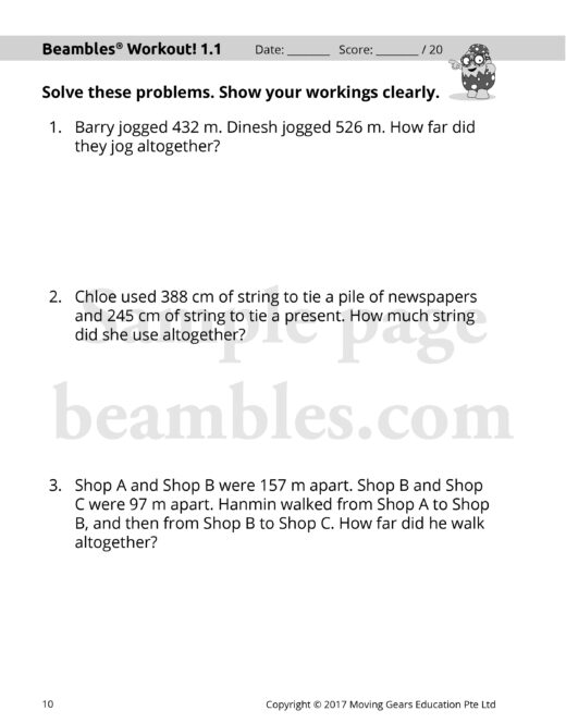 Beambles Mathematics Step-By-Step Word Problems Primary 2 Book 2 - CPD ...