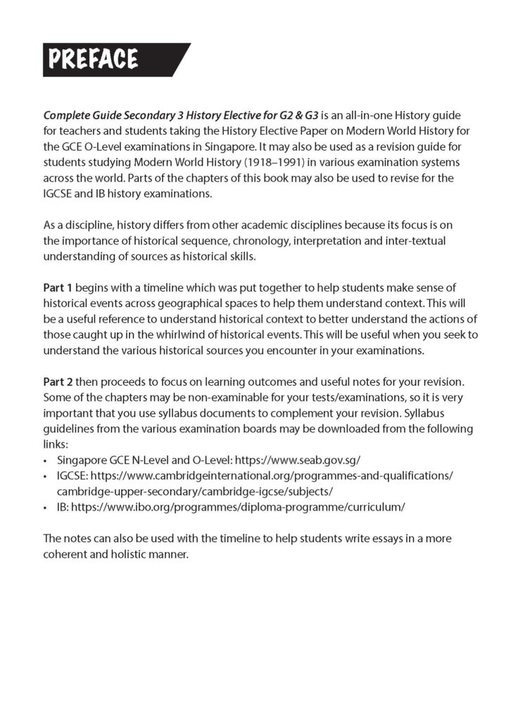 Complete Guide Secondary 3 History Elective for G2 & G3 - CPD Singapore ...