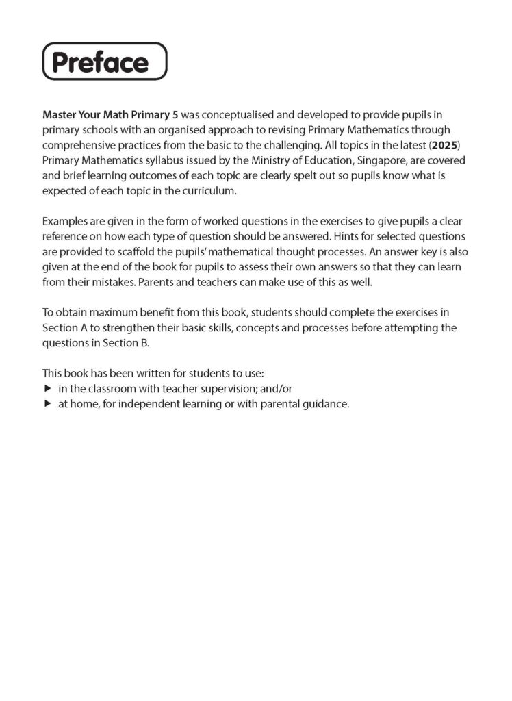 Master Your Math Primary 5 - CPD Singapore Education Services Pte Ltd