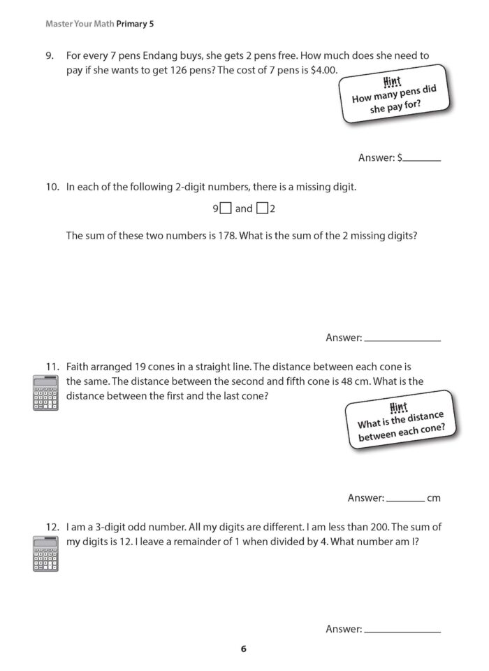 Master Your Math Primary 5 - CPD Singapore Education Services Pte Ltd