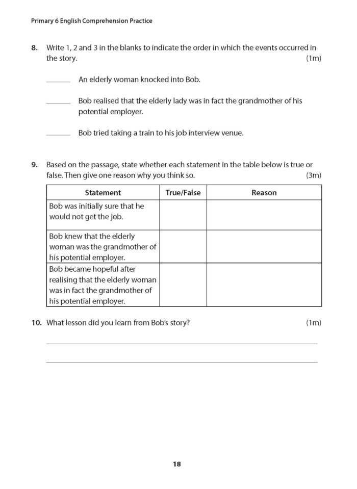 Primary 6 English Comprehension Practice (Second Edition) - CPD ...