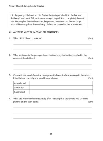 Primary 6 English Comprehension Practice (Second Edition) - CPD ...