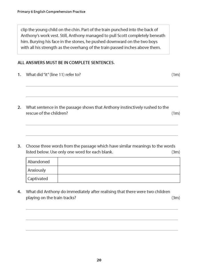 Primary 6 English Comprehension Practice (Second Edition) - CPD ...