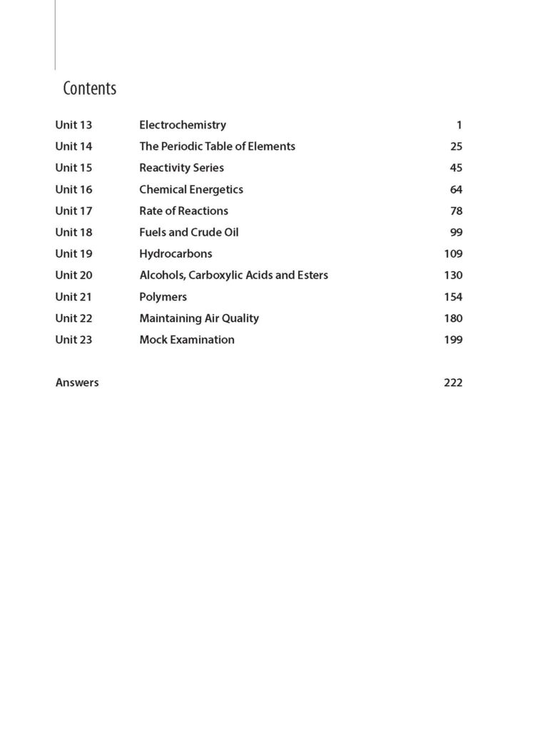 Key Study Guide: O-Level Chemistry Volume 2 Revision Notes, Worked ...